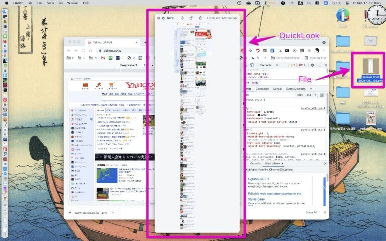 How to take a screenshot by scrolling a vertically long screen on Mac ...